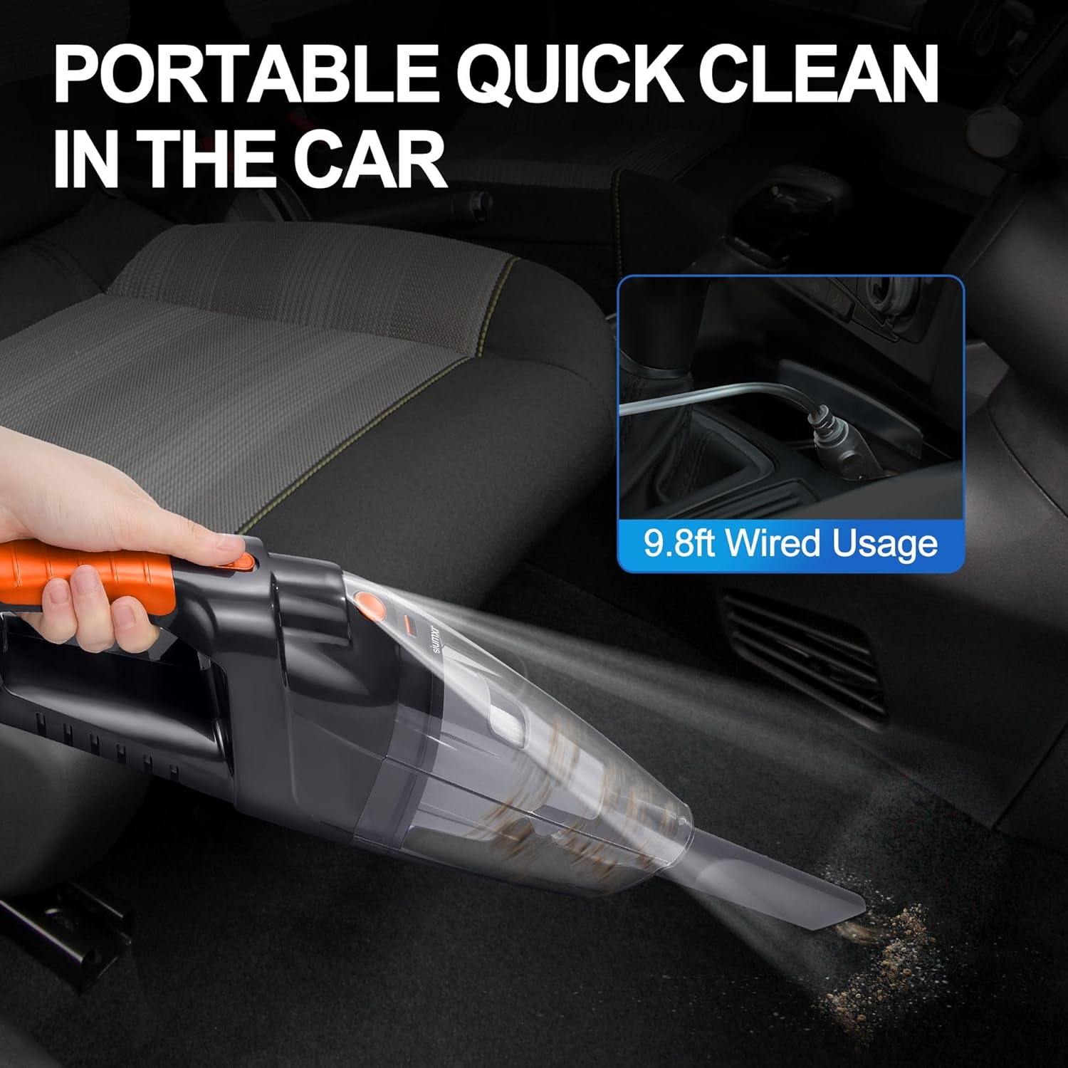 Handheld Vacuum Cordless,Powerful Suction 30Mins Long Runtime, Dust ...
