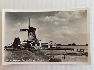 Vintage Monnickendam, Zaagmolen "De Vriendschap" Postcard-5.5" x 3.5 ...