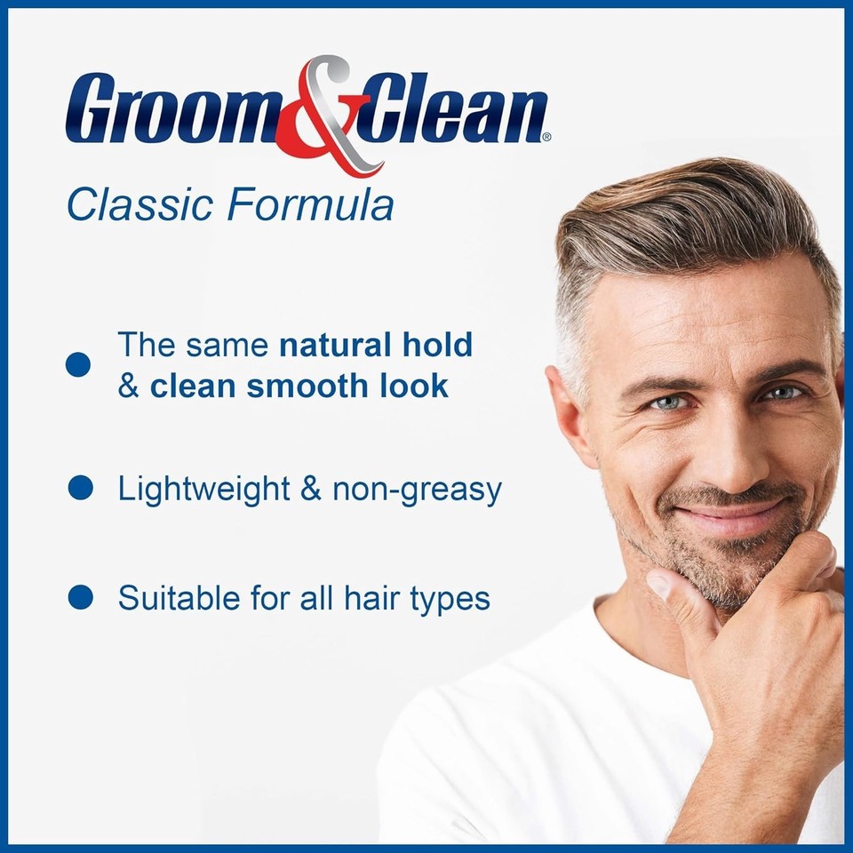 Groom & Clean Hair Control Cream 4.5 Oz (Pack of 2) - Men'S Hair ...