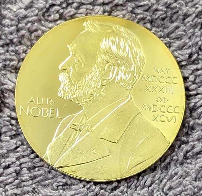Nobel Prize Gold Coin Medal Peace Trump Science Alfred Greek Gods ...