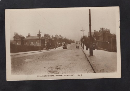 Stockport, Trams, Heaton Norris, Manchester, Real Photographic postcard ...
