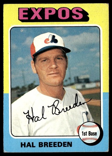 1975 Topps Hal Breeden -- VG+ Montreal Expos #341 | eBay