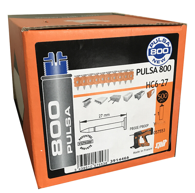 SPIT PULSA 800 NAILS & GAS 27mm HC6-27 NEW 3439510575536 | eBay