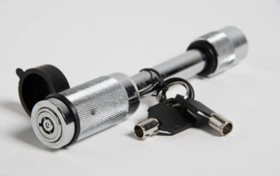 Hitch Pin Lock Swivel With 2 Keys & Cover truck trailer Receiver 5/8 ...