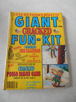 GIANT CRACKED FUN-KIT Magazine, SPRING 1982, 1982 CALENDAR, PHOTO MATCH ...