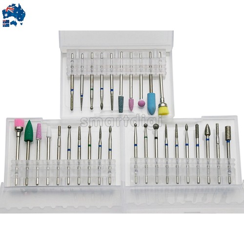 10x Nail Art Grinding Drill Bits Electric Manicure Machine Diamond ...