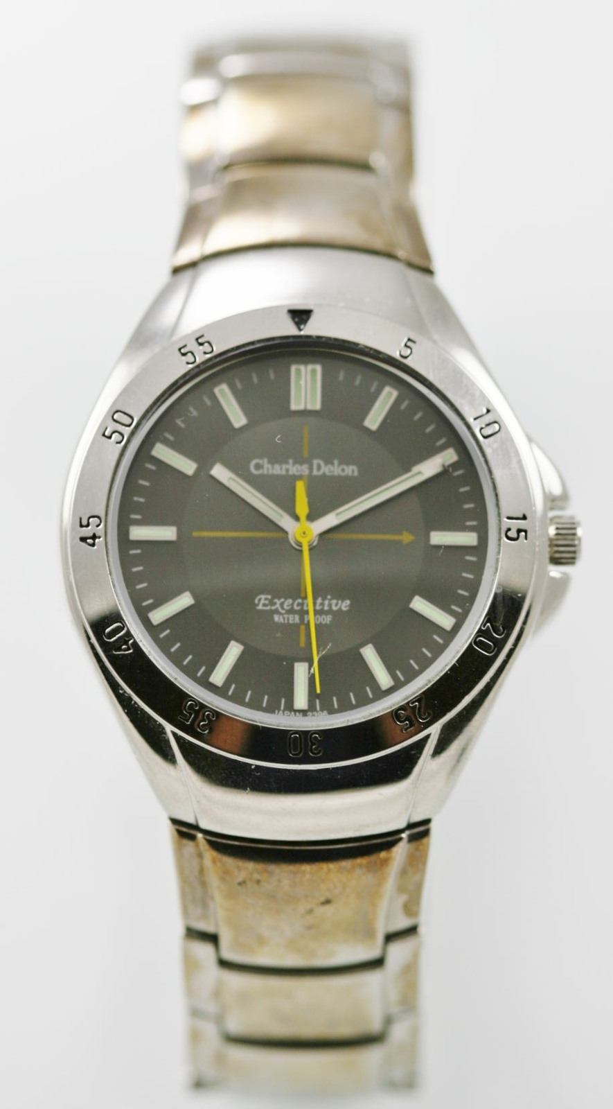Charles Delon Watch Mens Stainless Steel Silver Water Res 1m Battery ...