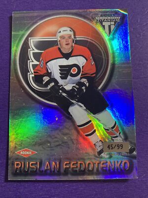 2000-01 Titanium #137 Ruslan Fedotenko SP RC Philadelphia Flyers Rookie ...