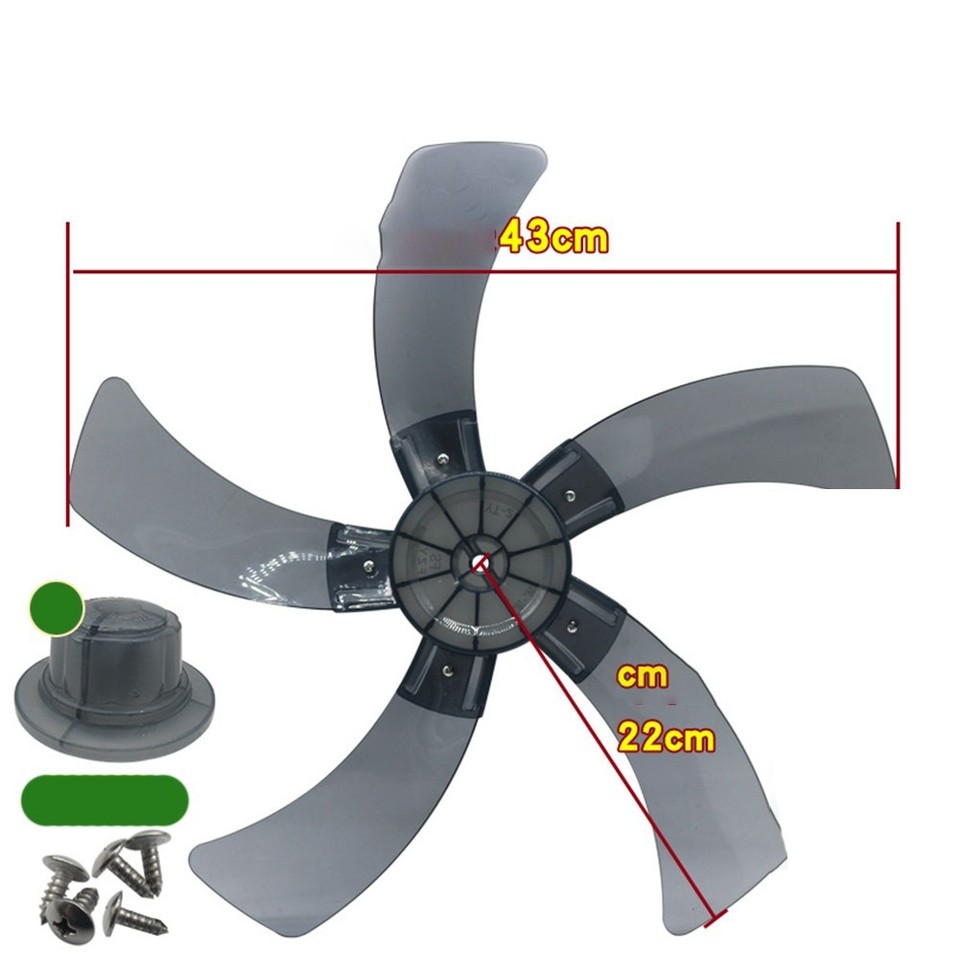 18 Inch Fan Blade Set for Table Fan Floor Fan Plastic Five Blade ...