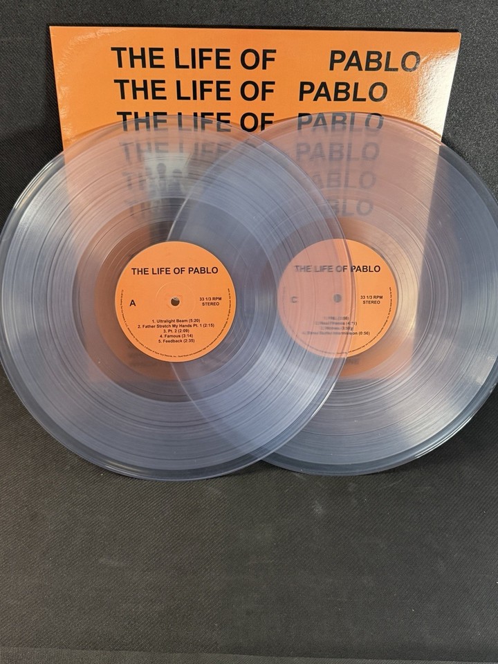 Kanye West The Life of Pablo - Vinyl Record - USED - Translucent Vinyl Records | eBay