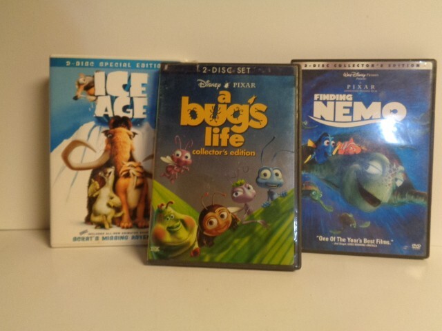 DISNEY DVD LOT BUGS LIFE ICE AGE FINDING NEMO COLLECTOR'S EDITION! | eBay