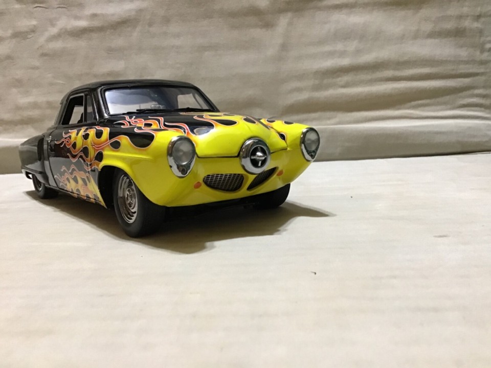 STUDEBAKER 1950 BLACK FLAMED CUSTOM 50473 CAST 1/18 HIGHWAY 61 box ...