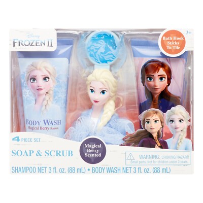 New Disney Soap & Scrub Frozen II ELSA Bath Set Shampoo Spon | eBay