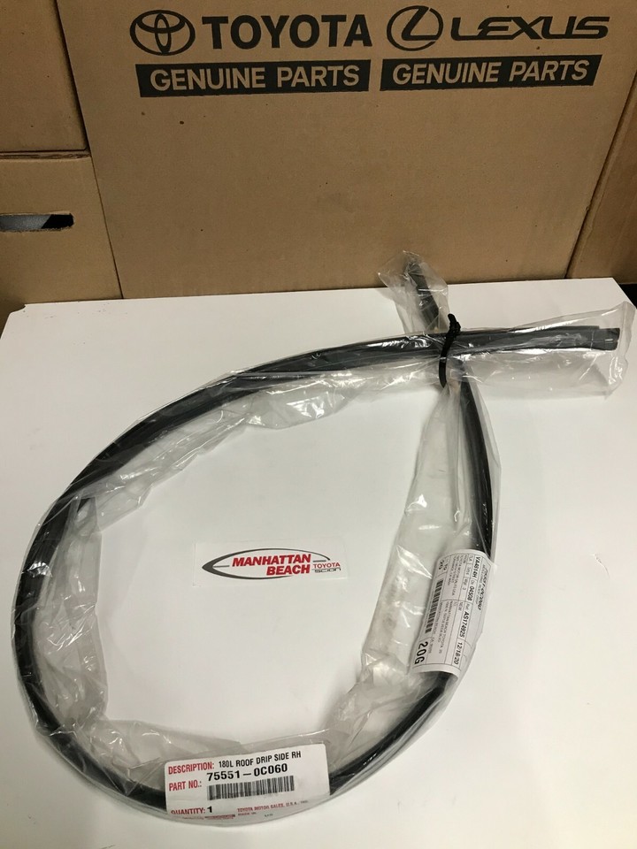 07-21 TUNDRA CREW MAX RIGHT PASSENGER SIDE ROOF DRIP MOLDING 75551 ...