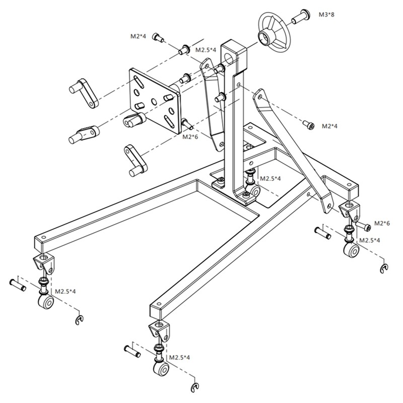 Engine Stand Plans Kiene Diesel 900 Engine Rebuild Stand, Mobile
