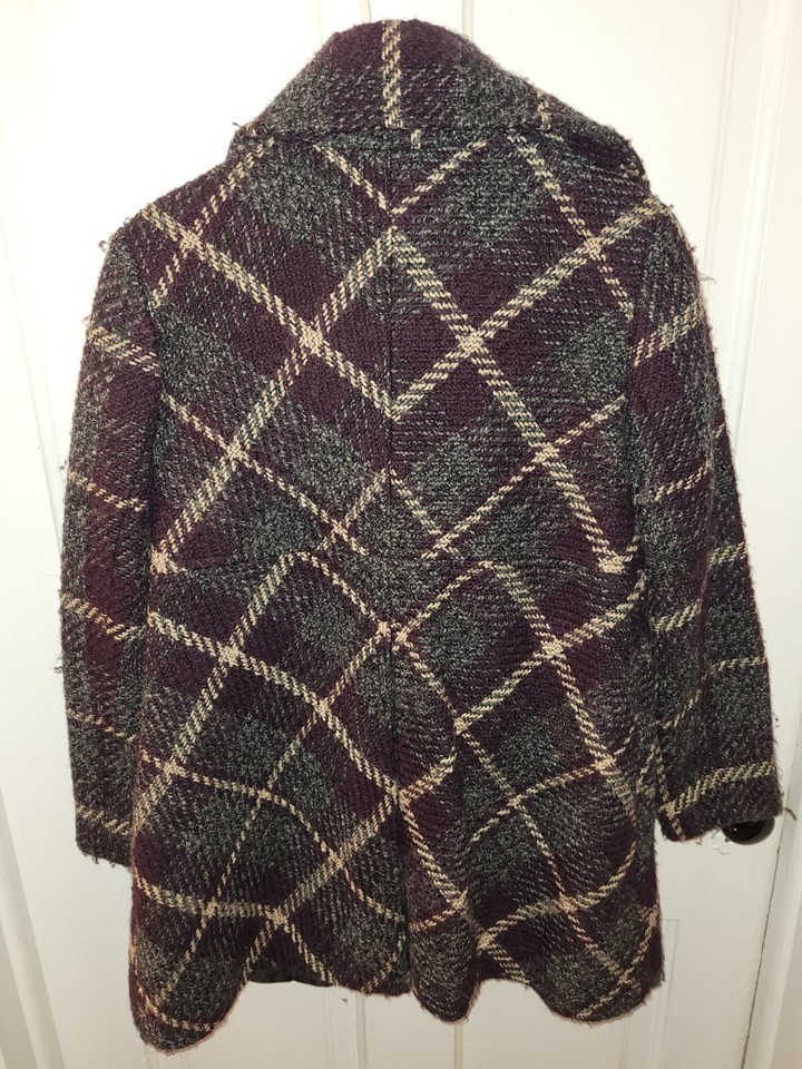 Larry Levine Woman's Peacoat - Purple 10P | eBay