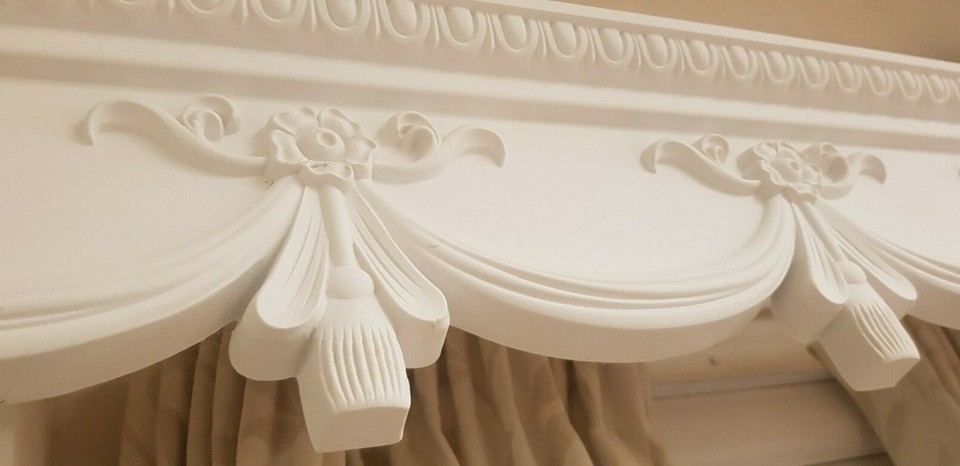 Curtain Box Valance Pelmet Window Door Cornice Cover Victorian 3 -9ft ...