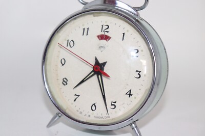 Vintage Mechanical Wind Up Diamond Alarm Clock Made In China 1970. | eBay