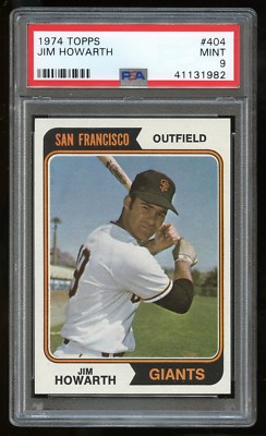 1974 Topps #404 Jim Howarth *Giants* PSA 9 MINT #41131982 | eBay