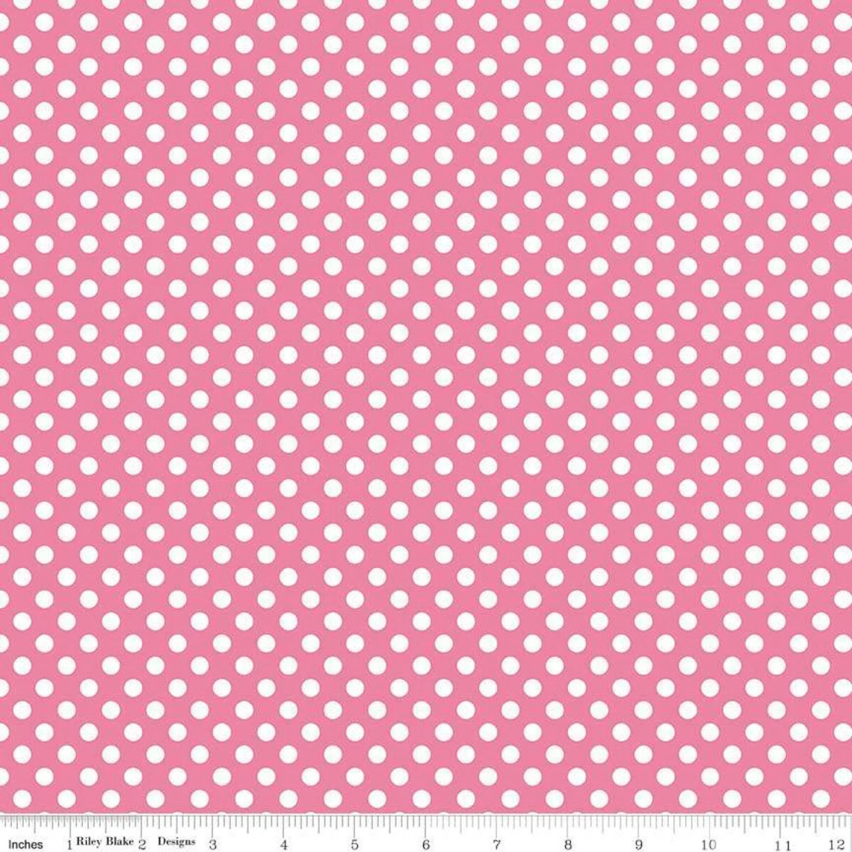 Bright Pink Polka Dot Background