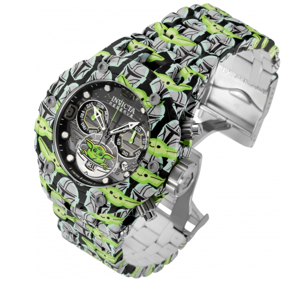 Invicta Star Wars The Child Men's Mandalorian Limited Ed Hydroplated ...