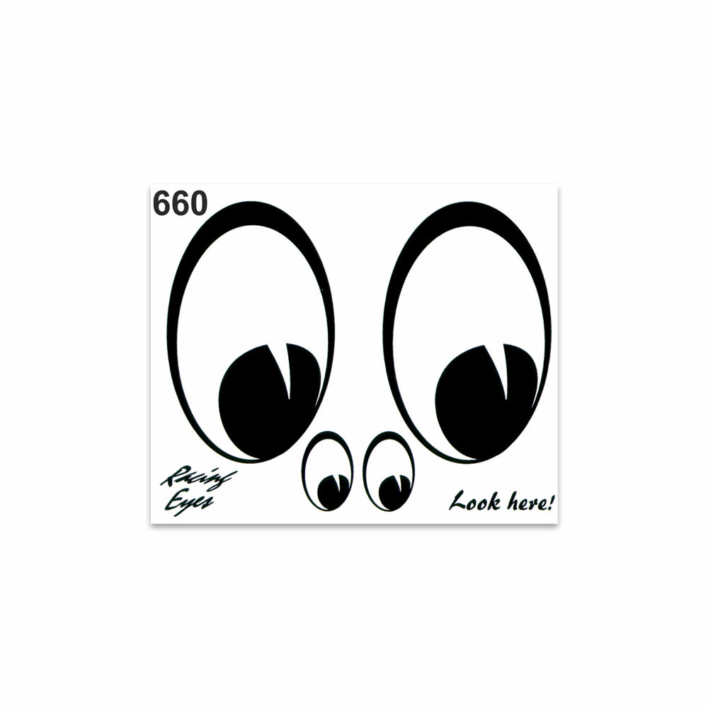 Stickers Racing Eyes 10 X 12 CM | eBay Australia