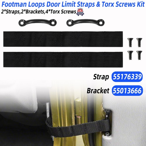 Footman Loops Door Limit Straps & Torx Screws Kit For Jeep Wrangler CJ ...