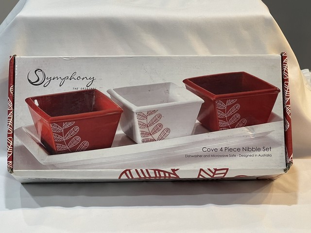 Symphony Cove 4 Pc. Porcelain Nibble Set #371663 - for sale online | eBay