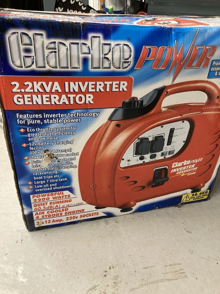 Inverter Generator 2.2kw New Clarke IG2200 | eBay UK
