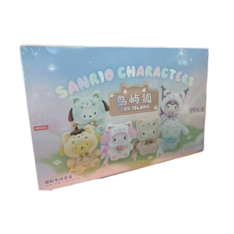 MINISO Sanrio Characters Fox Island Series Plush Blind Box Figure ...