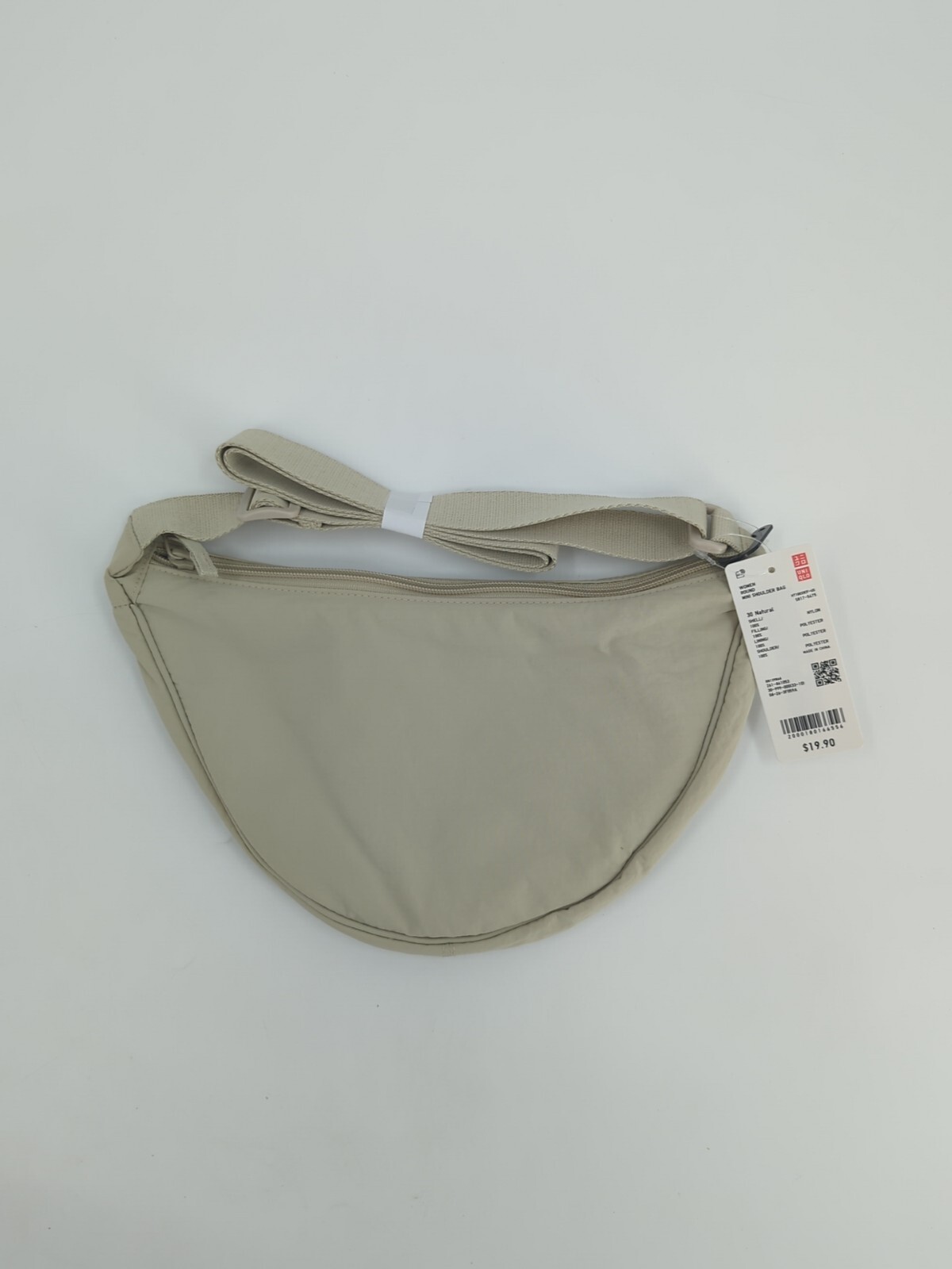 Uniqlo Women's Round Mini Shoulder Bag OS in Natural Beige | eBay