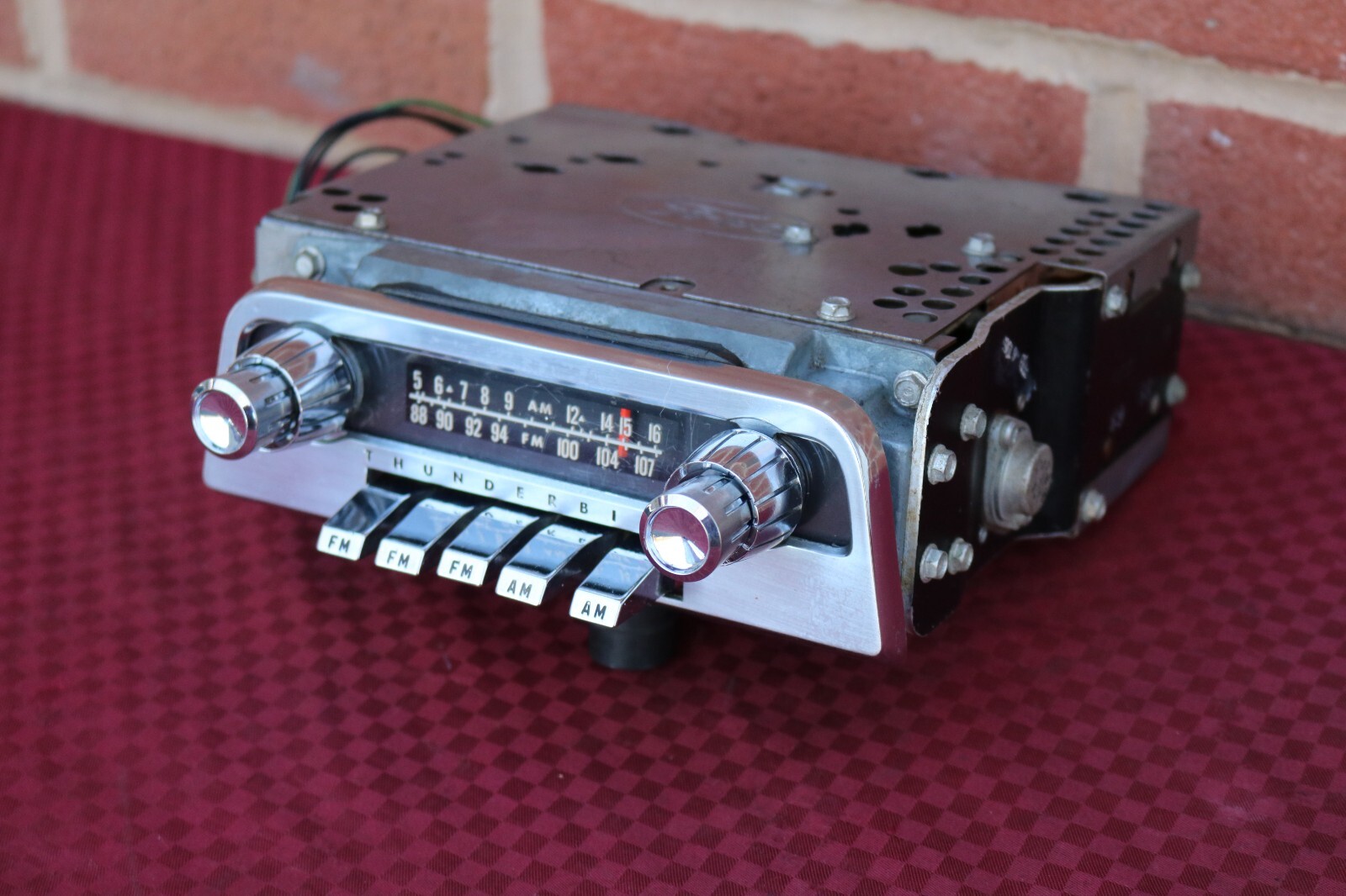 63 1963 FORD THUNDERBIRD AM-FM RADIO BENDIX FOMOCO F3TB UNRESTORED ...