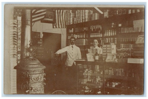c1910's General Dry Goods Store Interior Stove RPPC Photo Antique ...