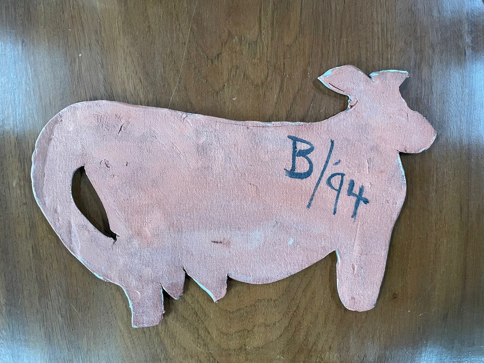 Cow Trivet 1994 Handmade Signed “B” 14 Inches Long | eBay