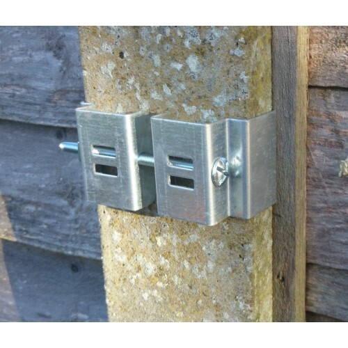 Concrete Fence Post Bracket for Garden Hanging No Drilling Heavy Duty 4 ...