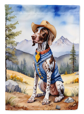 German Shorthaired Pointer Western Cowboy Welcome Garden Flag DAC5906GF ...