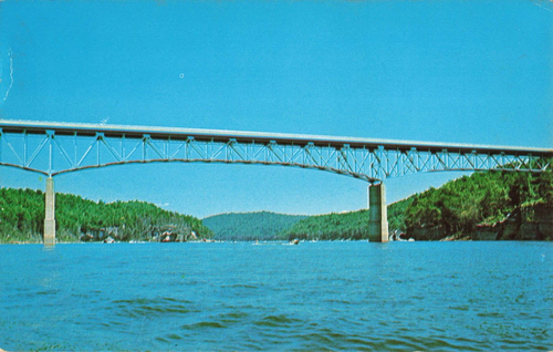 Postcard High Bridge on Route 19 Summersville Lake West Virginia | eBay