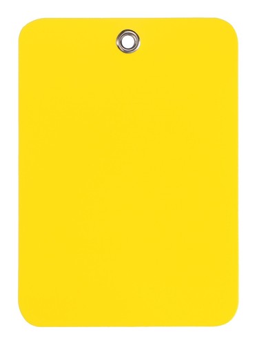 Yellow Plastic Tags - 3.5" x 2.5" - Waterproof Heavy Duty Indoor ...