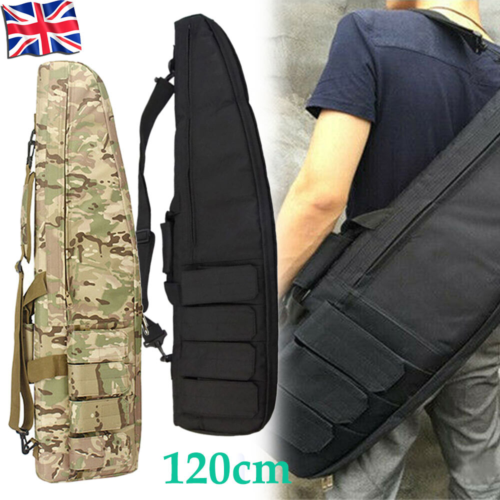 Tactical Hunting Shooting Padded Carry Case Air Rifle Gun Slip Bag 1.2m ...