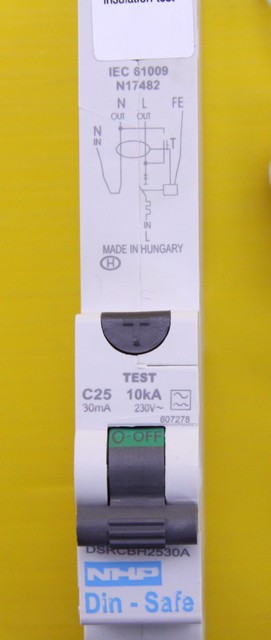 NHP Terasaki Din-safe RCBO DSRCBH2530A 25a 30ma Residual Current Device ...