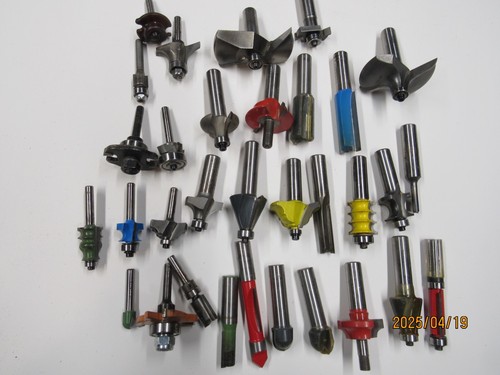 Router bits. 30 used bits. Sold as a "lot." | eBay