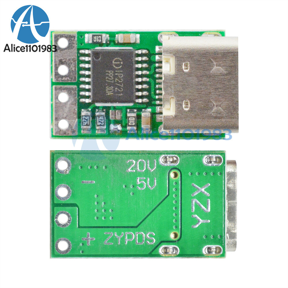 ZY12PDN ZYPDS USB-C Type-C PD2.0 3.0 to DC USB Fast Charge Trigger Poll ...