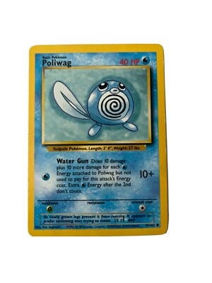 Pokémon TCG Poliwag Base Set 59/102 Regular Unlimited Common | eBay