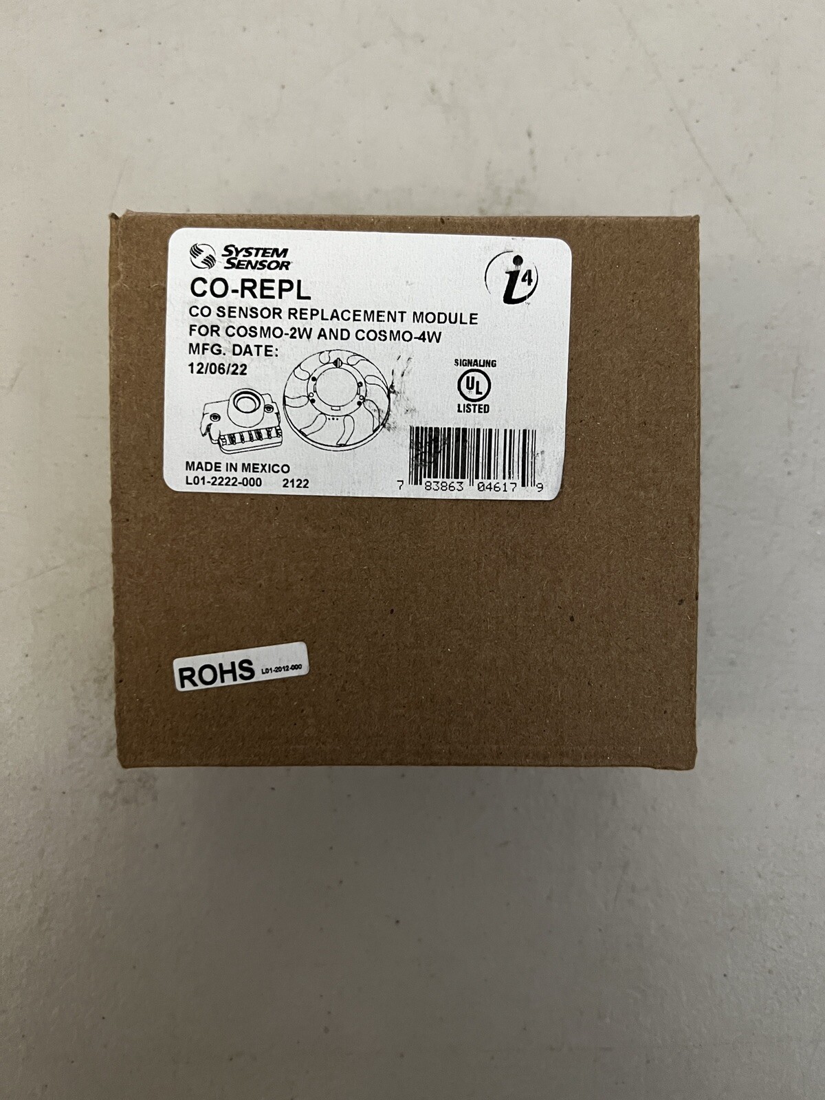 Replacement CO Cell for the I4 Series Detectors, System Sensor #CO-REPL | eBay