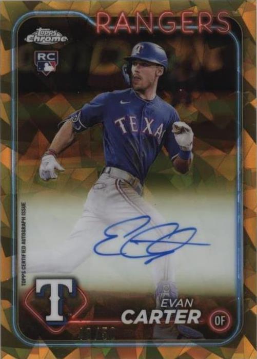2024 Topps Chrome Sapphire Edition - Autographs Evan Carter #CSA-EC ...