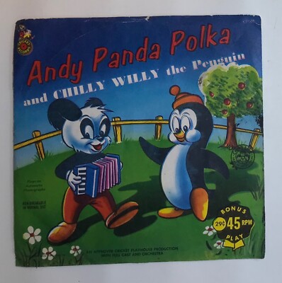 Andy Panda and Chilly Willy the Penguin Cricket Records 45 rpm vinyl ...