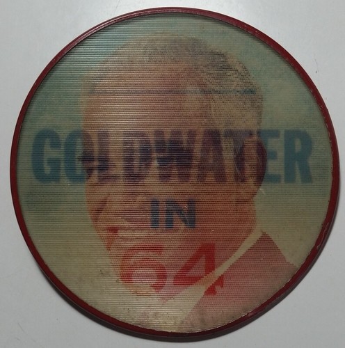 1964 Goldwater in '64 Reflective Holographic 3" Vari-Vue Campaign ...
