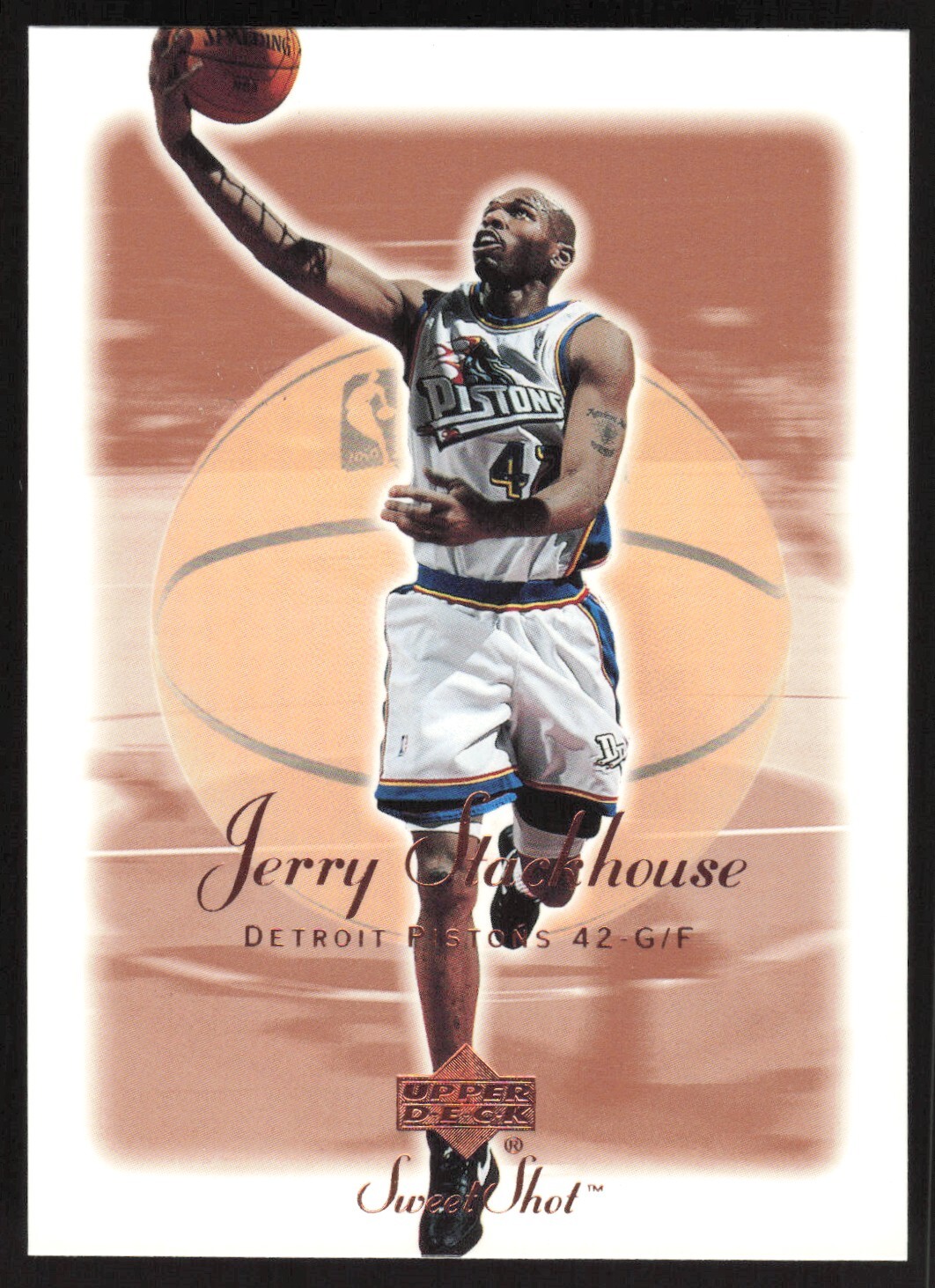 2001-02 Upper Deck Sweet Shot Jerry Stackhouse #22 Detroit Pistons | eBay