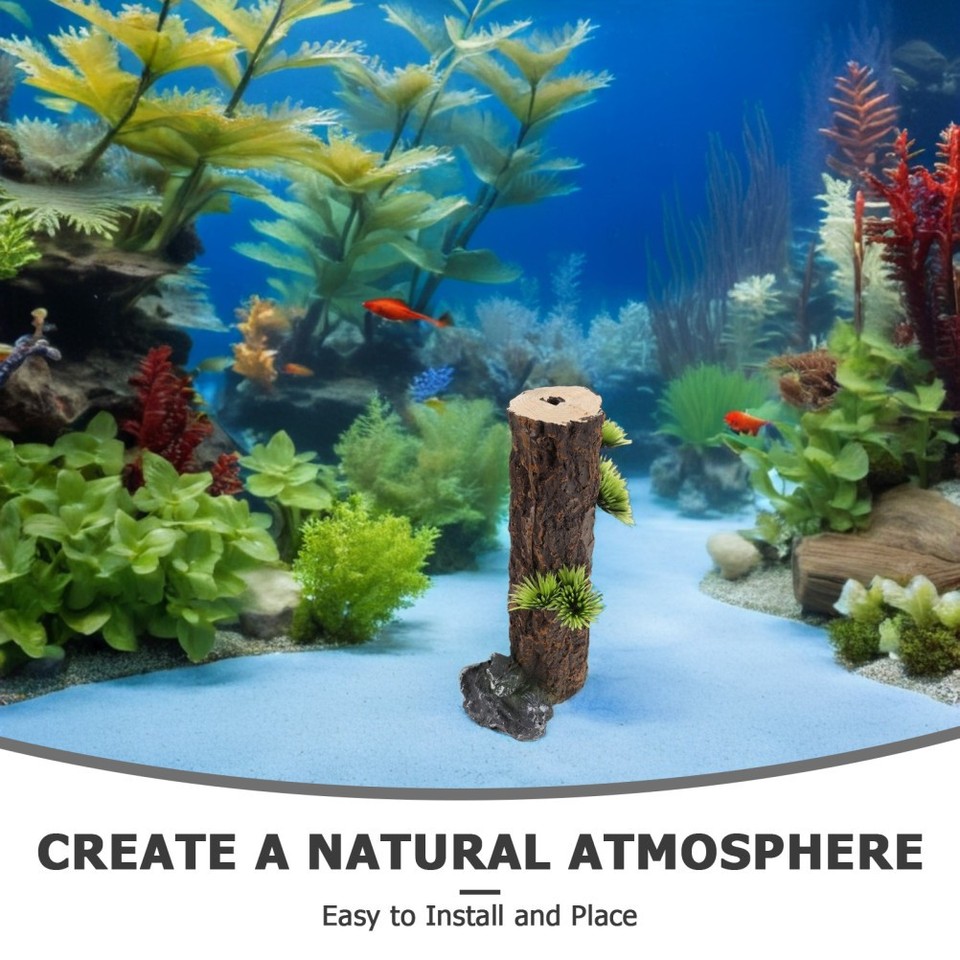 Aquarium Tree Trunk Decoration: Fish Tank Resin Trunk Hideout Branch ...