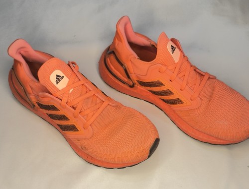 Adidas Ultraboost 20 Signal Coral Core Black Cloud White EG0720 Sz 10 ...